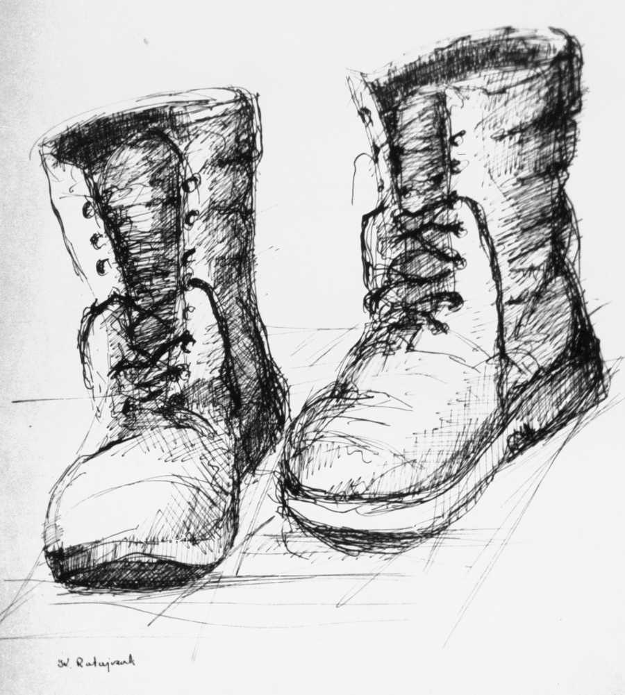 Kazimierz Ratajczak - rysunek studyjny, szkice, studium przestrzeni